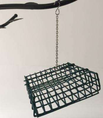 China Dipping Vinyl Finishing Metal Bird Feeders / Squirrel Proof Suet Feeder for sale