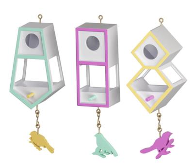 China Beautiful Metal Bird Feeders , Squirrel Proof Bird Feeder Weather Resistant for sale