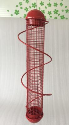 China Turn Dizzy Squirrel Resistant Bird Feeders Iron Material With 800g Capacity for sale