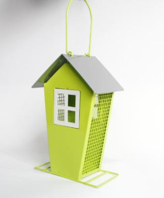 China Eco Friendly Green Hanging Bird Feeder , Garden Bird Feeders For Small Birds for sale