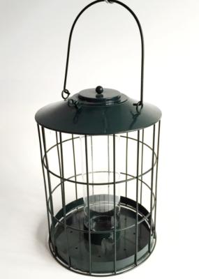 China PC Tube Black Squirrel Resistant Bird Feeders / Metal Wire Cage 500g Weight for sale
