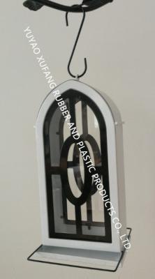 China White And Black Classic Metal Bird Feeders 800g Capacity Easy Operate for sale