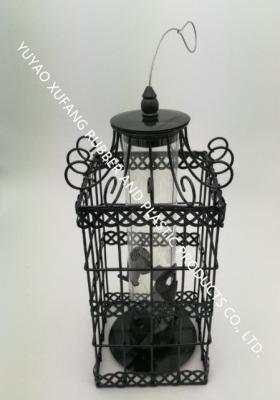 China Multi-function bird feeder，4 Feeding Port Squirrel Proof Bird Feeder Stainless Cable Hanging PC Tube for sale