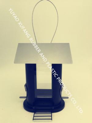 China Wild bird feeder，Oval hanging easy monitor metal seed two feed perch bird feeder for sale