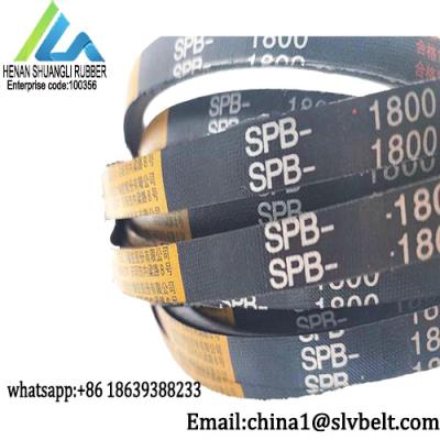 Cina Larghezza superiore resistente avvolta 17mm di SPB V della cinghia dell'olio di gomma classico stretto di calore in vendita
