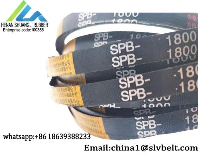 Cina Il cuneo ha avvolto l'altezza industriale 14MM di larghezza 17mm della cima della cinghia di gomma SPB di V in vendita
