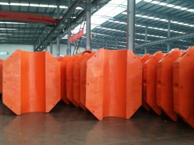 China 12inch high density polyurethane hard foam impact resistant pipe floater for sand/slurry dredging for sale