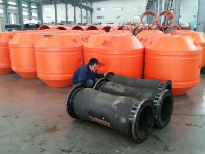 China 10inch PE/HDPE/UHMWPE /plastic high density polyurethane foam impact resistant pipe float for sand/slurry dredging for sale