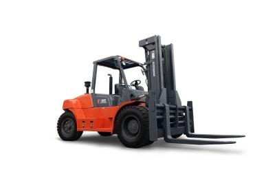 China 10 Ton Forklift with 8 Meters Mast with ops system automatically stops for sale