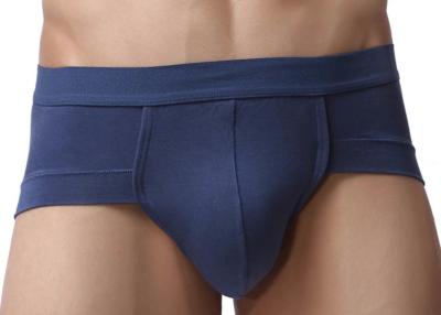 China Pure Modal Mens Sport Trunk Underwear  With Support Pouch , Dark Blue Color for sale