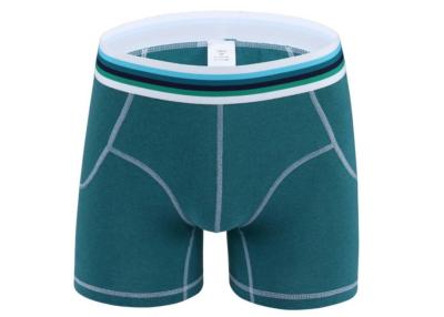 China Sweat Proof Long All Cotton Boxer Shorts Knitted Size XL For Man , Sport Style for sale