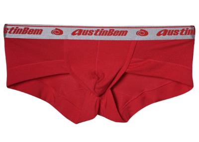 China Low Waist Mens Underwear Boxer Briefs Bulge Pouch Mens Cotton Boxer Briefs for sale