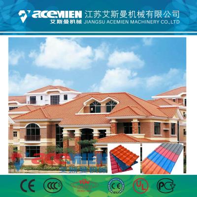China Export Standard PVC composite Roof Tile Making Machine/Plastic Glazed Roof Tile Production Line for sale