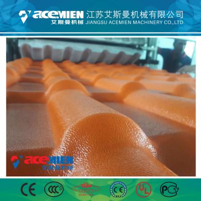 China Hot Sale Asia Durable PVC Glazed synthetic resin Roof Tile Sheet Forming Making Machine Supplier Price for sale