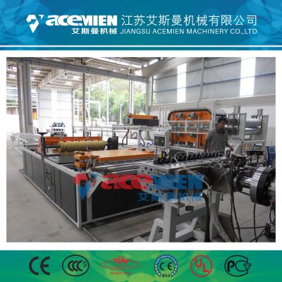 China PVC Colored Corrugated Roofing Tile Profiling Machine/Plastic+ASA composite roof tile extrusion line for sale