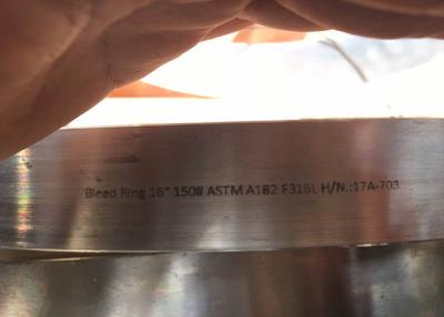 China Duplex Stainless Steel 316L Bleed Ring Drip Test Ring Forged Steel Flanges for sale