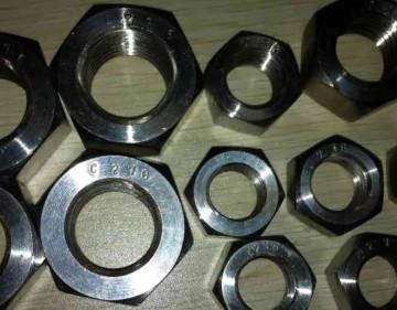 China Precision Nickel Alloy Fasteners 2.4602 Hastelloy C22 UNS N06022 Hex Nuts And Bolts for sale