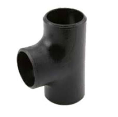 China ANSI B16.9 ASTM A234 WPB Butt Weld Equal Tee DN200 SCH40 for sale