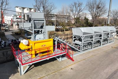 China Integrated Quick Loading Concrete Mixing Station Modular 240kW for sale