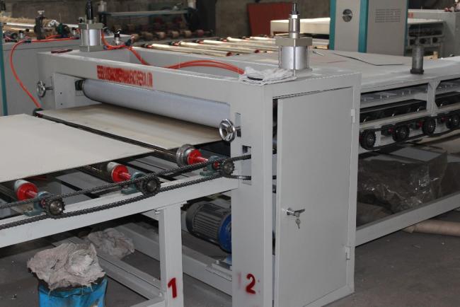 Waterproof Gypsum Board Lamination Machine in operation