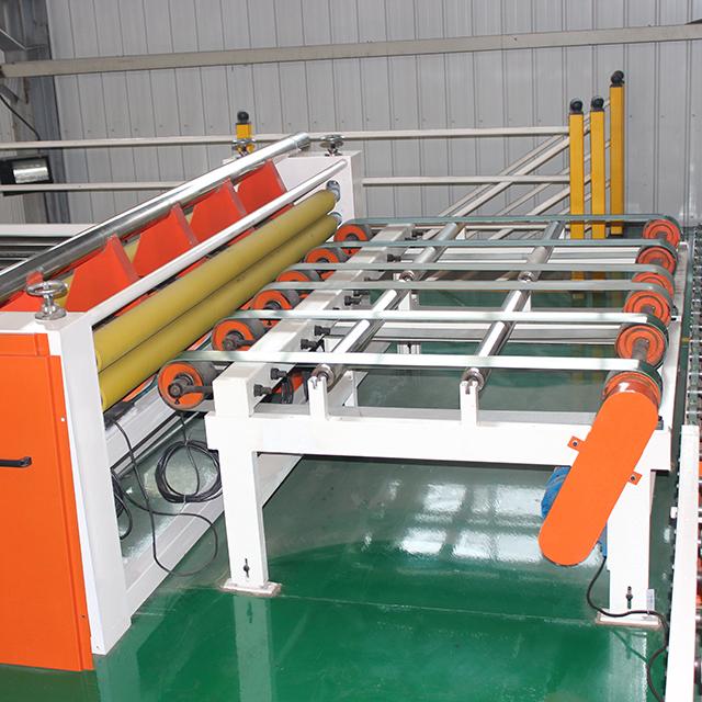 PVC Gypsum Board Cutting Machine in operation