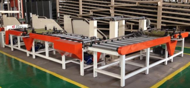Gypsum Board Lamination Machine in operation