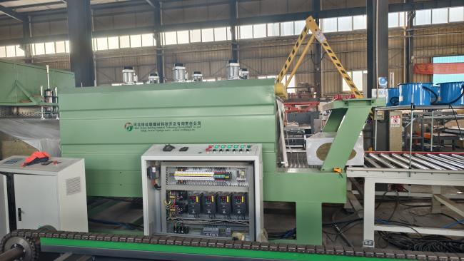 Fireproof Rock Wool Production Line in operation