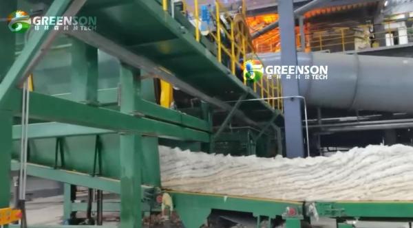 Quality 80-200kg/m3 Raw Material Density Rock Wool Production Line With Advanced PLC for sale