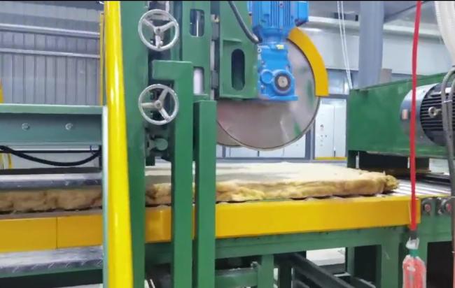 Professional Rock Wool Insulation Production Line showing automated machinery for manufacturing mineral wool boards