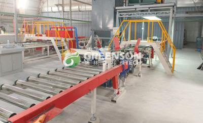 중국 완전 자동 깁스 천장 보드 제조 기계 깁스 천장 타일 기계 판매용