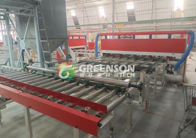 중국 소규모 석고 천장 보드 제작 기계 석고 보드 라미네이팅 머신 판매용