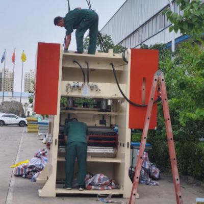 중국 침묵하는 석고 천장 천장 타일 석고 보드 유압 프레스 홀 피어싱 머신 펀칭 머신 판매용