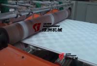 China Labour Saving Gypsum Board Feeding Machine / Push Type Board Loading Machine for sale