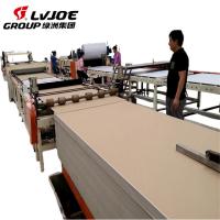 China Fully automatic PVC Film Plasterbaord Double Side Laminating Machine for sale