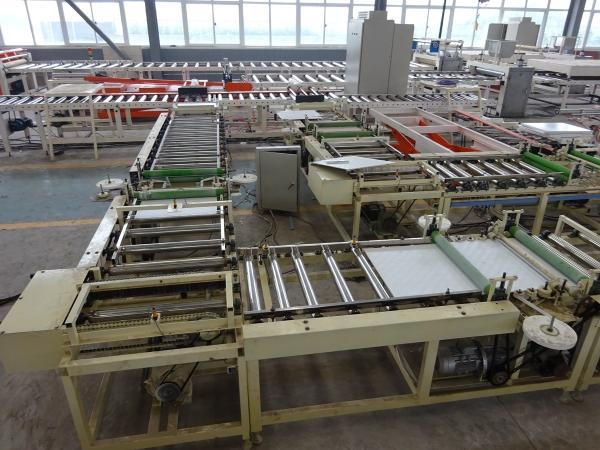 Quality Nonwoven Fiber Glass Laminated Gypsum Ceiling Tiles Production Line PLC Control for sale