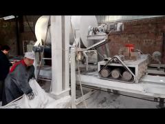 Inrichting decoratieve gips cornice maken machine met gips