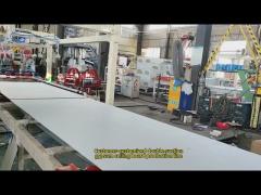 Double sided gypsum board laminating machine
