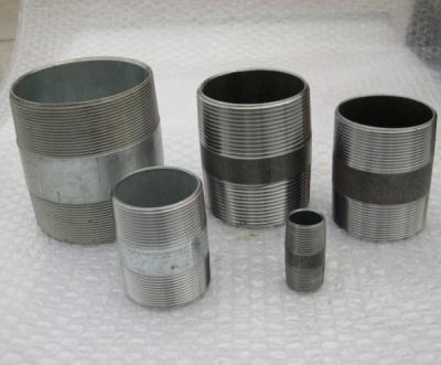 1/2-8carbon steel double thread bread barrel nipple/pipe nipple