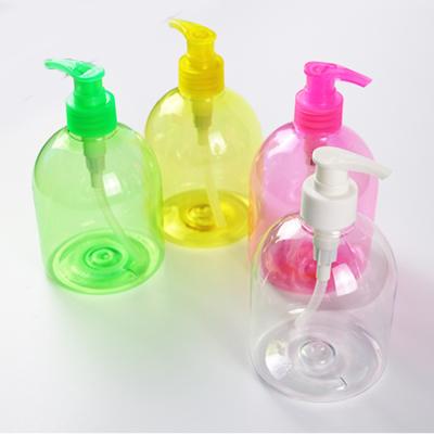 China 500ml PET bottle with pump color customized zu verkaufen