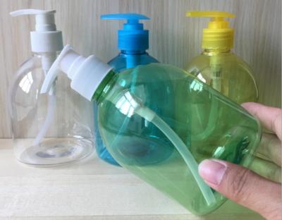 China 500ml PET bottle with pump color customized for sale