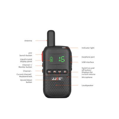 China Wireless Handheld Walkie Talkie 5W Output Power Long Range Two Way Radio for Handy Kids for sale