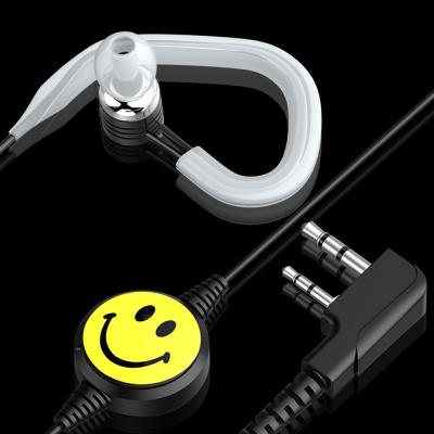 China Flexible Acoustic Clear Tube Microphone Two Way Radio Headset for Black Walkie Talkie for sale
