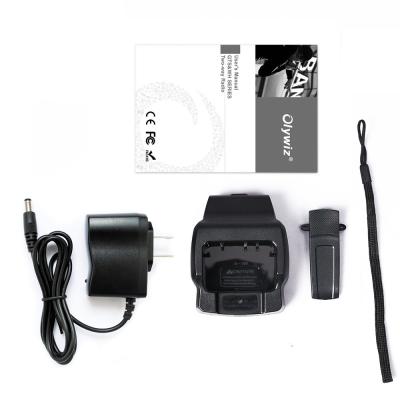 China UHF Ham Radio Handheld Walkie Talkie Black 5W Output Power 3800mAh Intercoms Woki Toki for sale