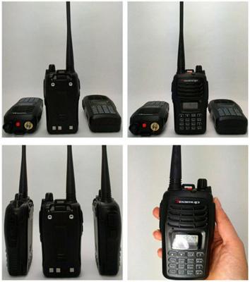 China Most powerful T550 VHF/UHF walkie talkie with 4W output power and 16 storage channels for sale