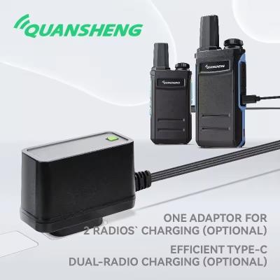 China 1-3km Talk Range QuanSheng TG-A1 Wireless Long Range Transmitter Professional Black Handheld Walkie Talkie for sale