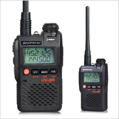 China UV-3R Long Range Dual Band UHF VHF Handy Two Way Radio with Lcd display Walkie Talkie for sale