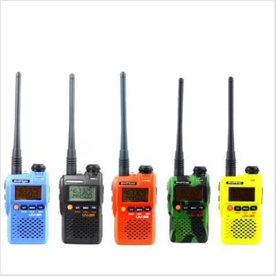 China UV-3R Long Range Dual Band UHF VHF Handy Two Way Radio with Lcd display Walkie Talkie for sale