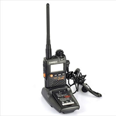 China UV-3R Long Range Dual Band UHF VHF Handy Two Way Radio with Lcd display Walkie Talkie for sale