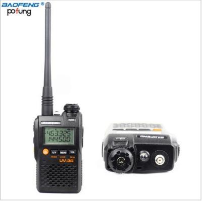 China UV-3R Long Range Dual Band UHF VHF Handy Two Way Radio with Lcd display Walkie Talkie for sale