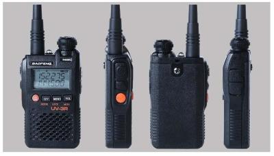 China UV-3R Long Range Dual Band UHF VHF Handy Two Way Radio with Lcd display Walkie Talkie for sale